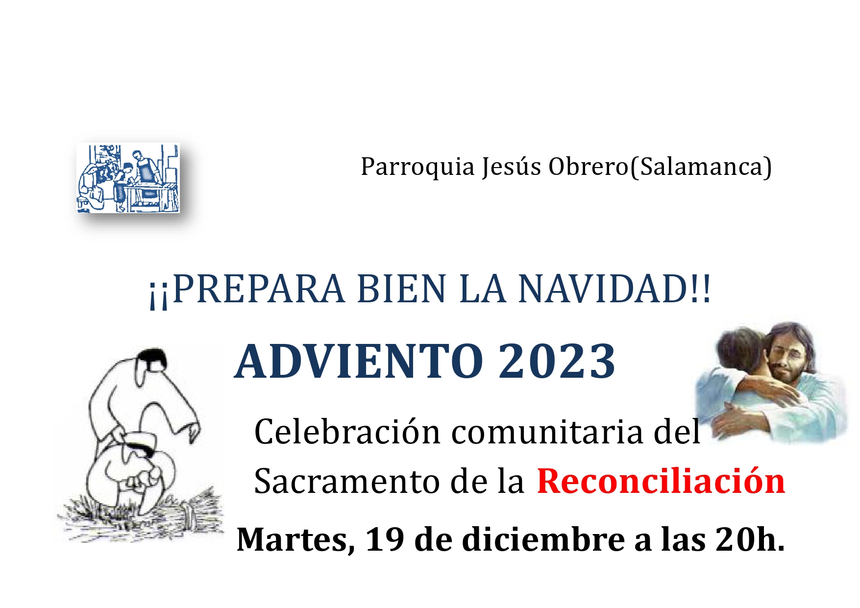 CELEBRACIÓN PENITENCIAL ADVIENTO 2023 | Parroquia de Jesús Obrero CELEBRACIÓN PENITENCIAL ADVIENTO 2023 | Parroquia de Jesús Obrero